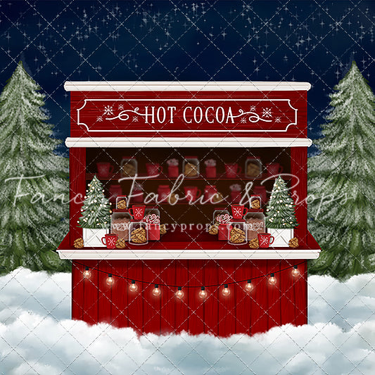 Little Hot Cocoa Stand – Fancy Fabric & Props