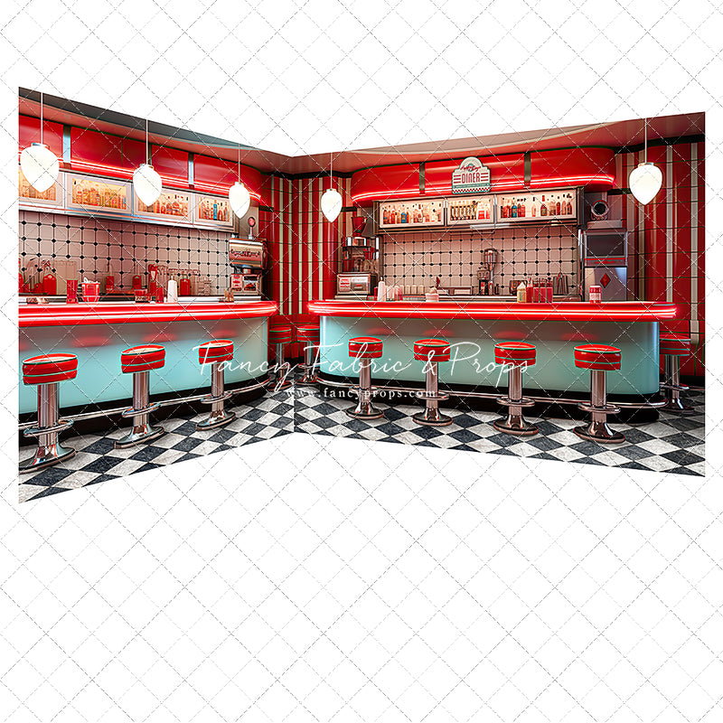 Soda Pop & Sock Hop Diner - 2 pc Room – Fancy Fabric & Props