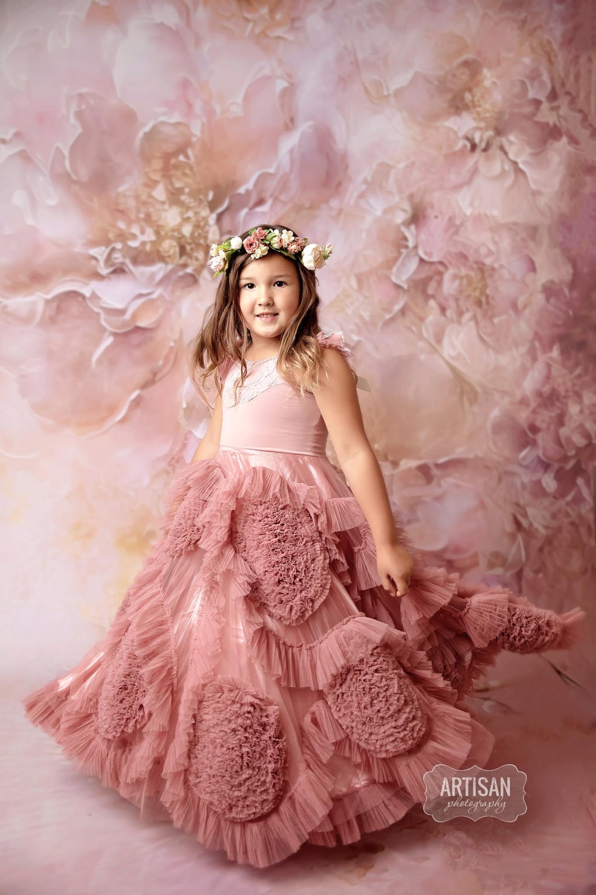 Pastel Flower - With Sweep Option – Fancy Fabric & Props