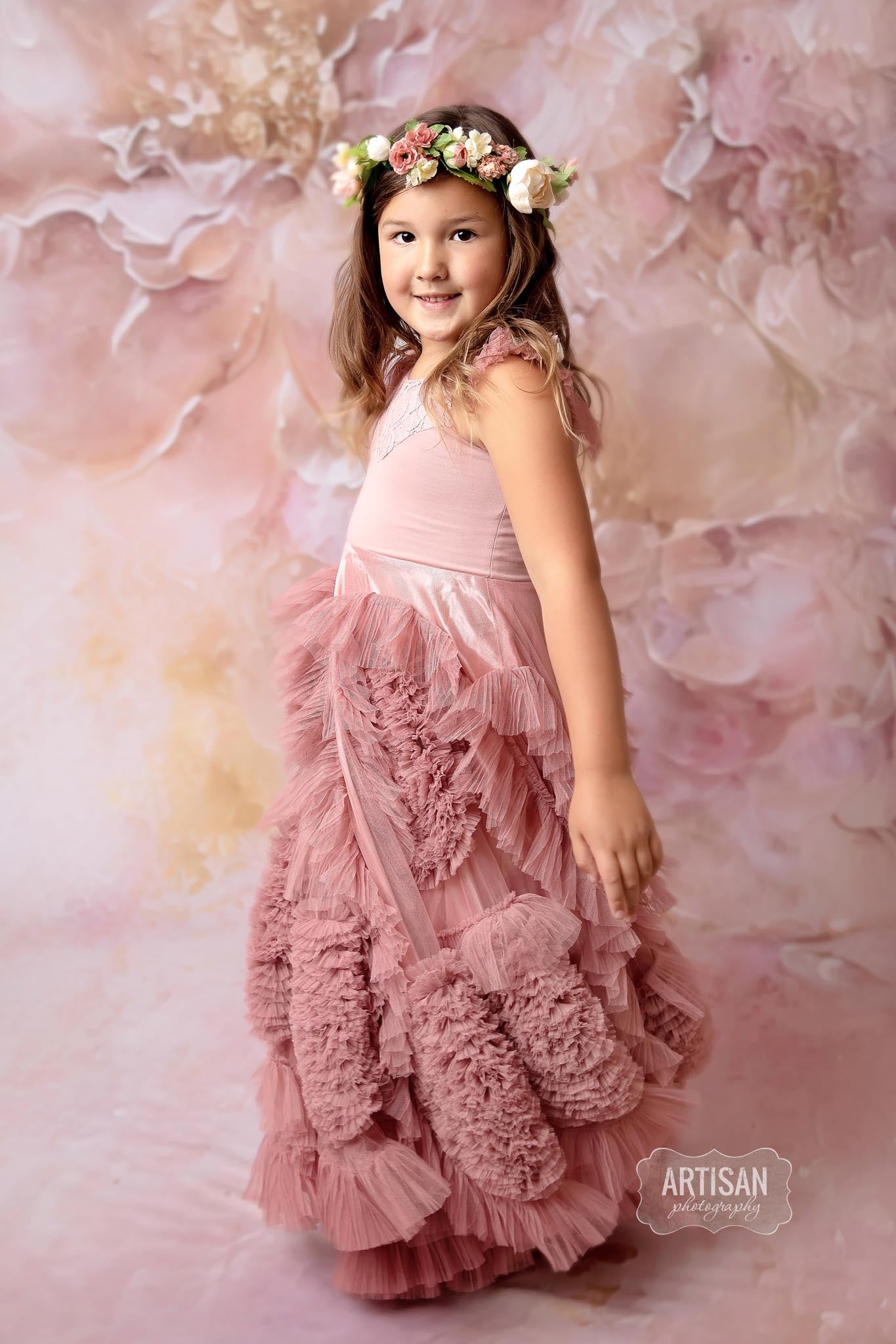 Pastel Flower - With Sweep Option – Fancy Fabric & Props