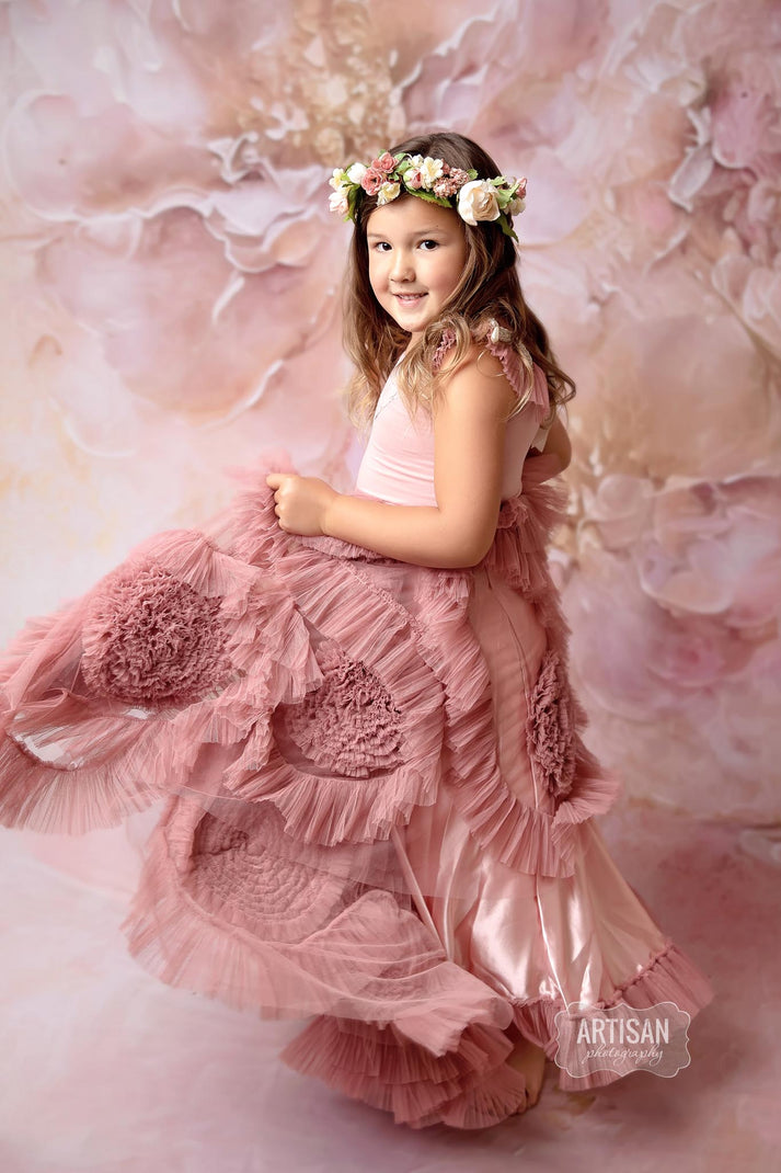 Pastel Flower - With Sweep Option – Fancy Fabric & Props