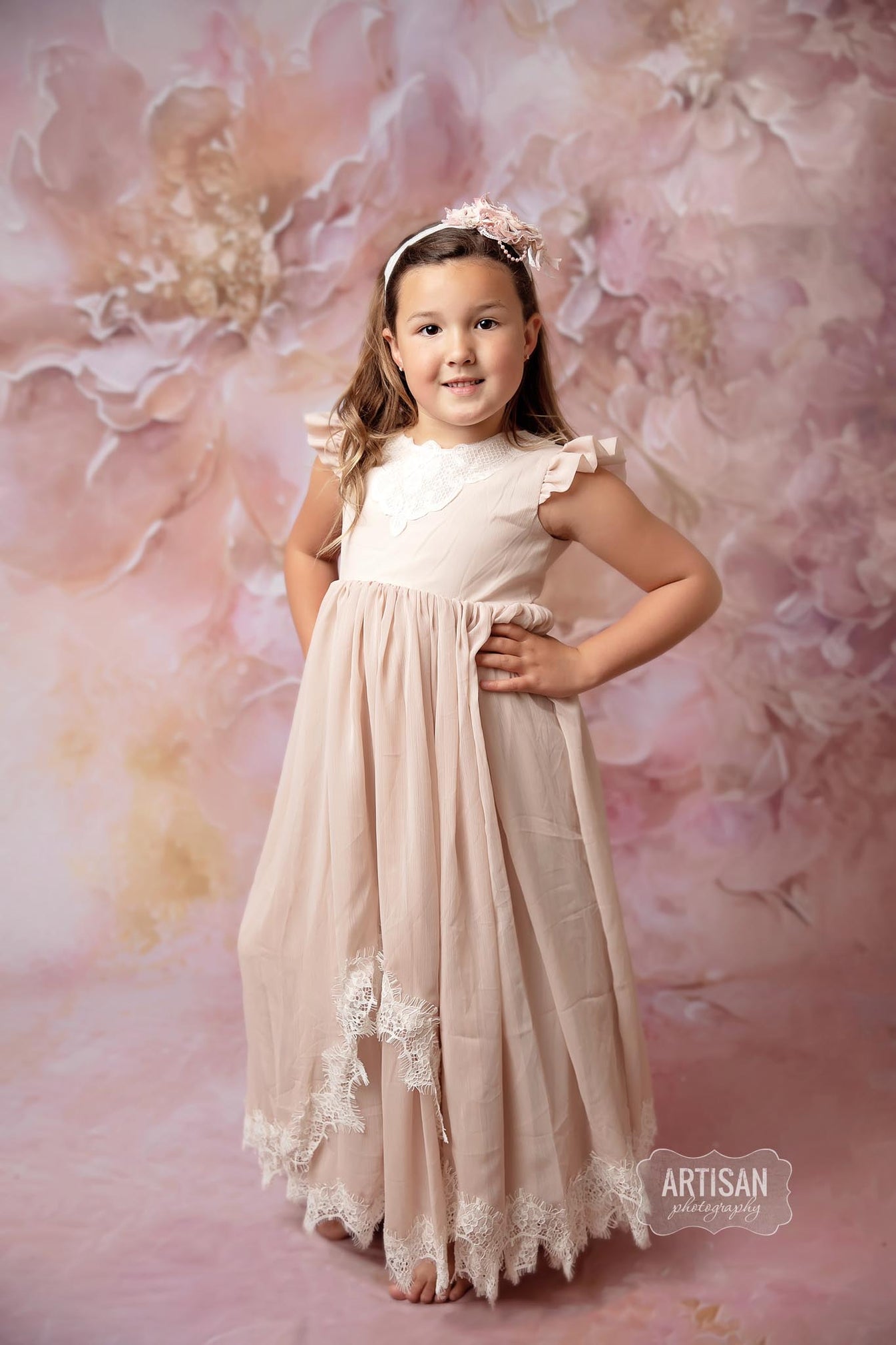 Pastel Flower - With Sweep Option – Fancy Fabric & Props