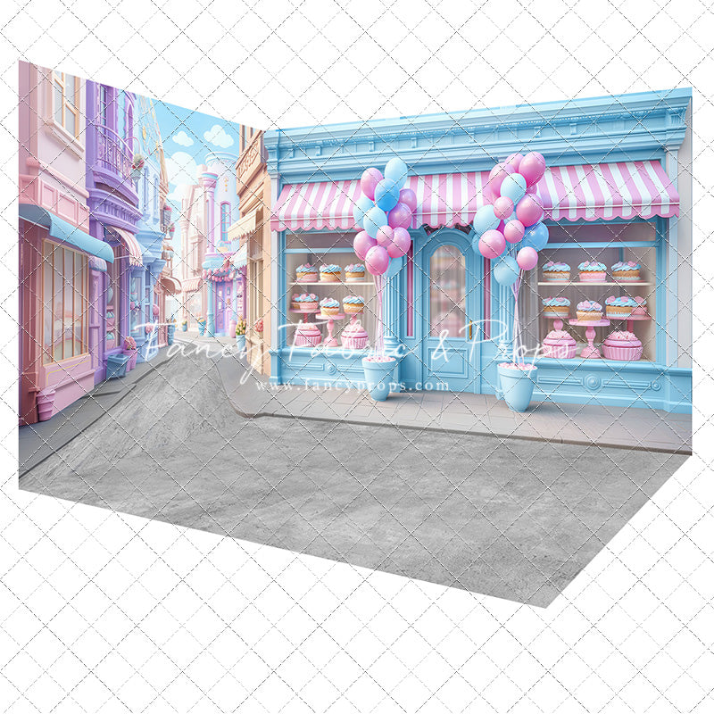 Birthday Boulevard Bakery Room- Mini Room – Fancy Fabric & Props