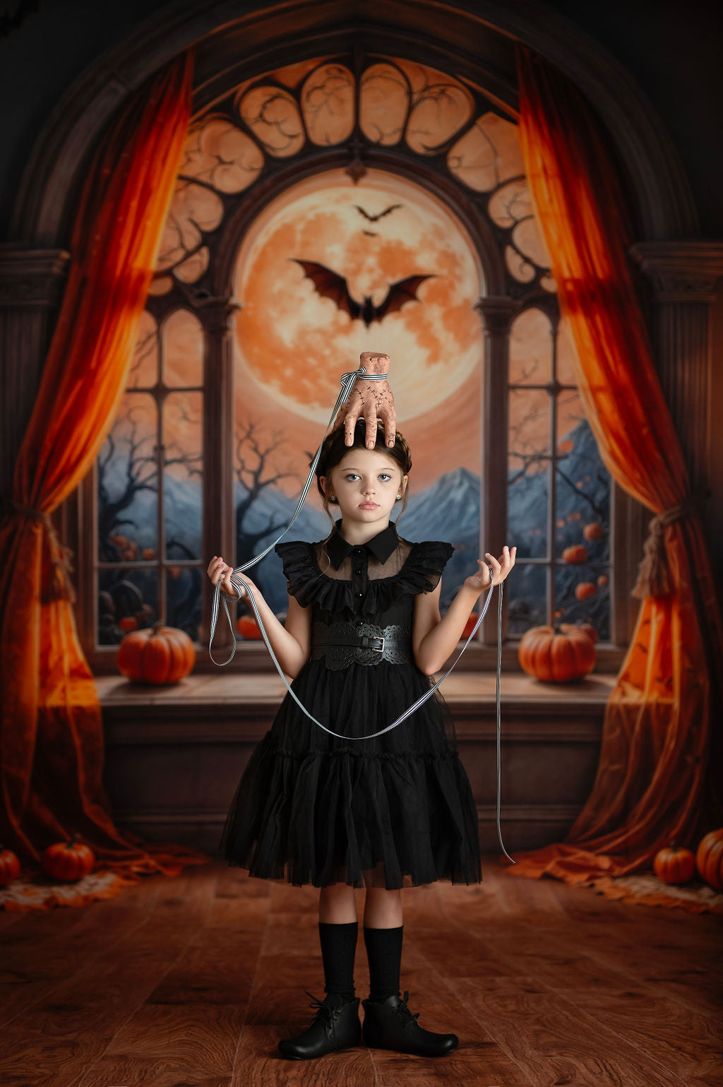 Gothic Moonlit Window - With Sweep Option – Fancy Fabric & Props