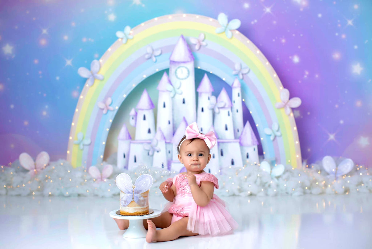 Rainbow Flutter Delight – Fancy Fabric & Props