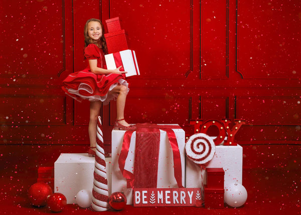 RTS Red Wainscoting Wall - 10x8' Wrinkle-Free Fabric - Faded/Light Spo ...