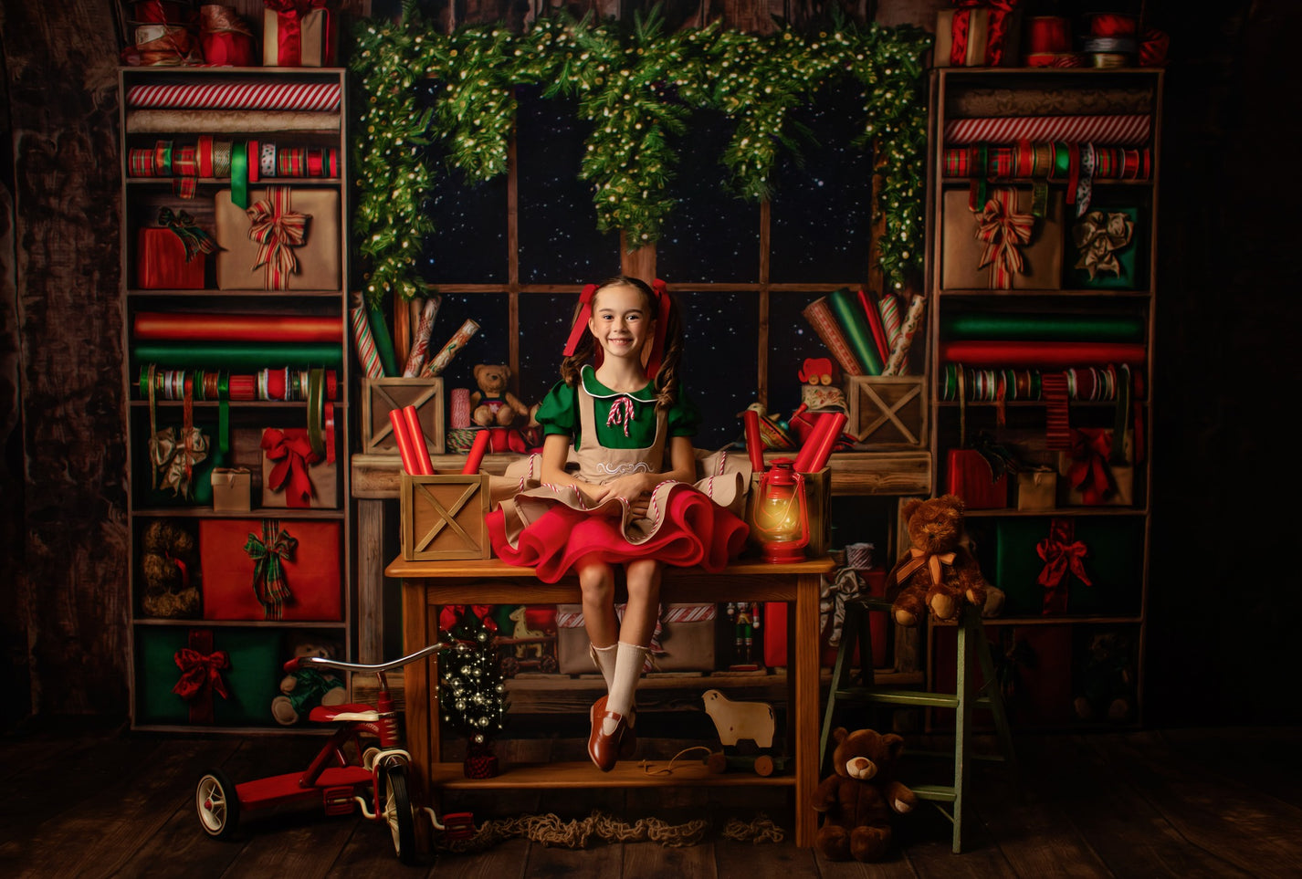 Santa's Present Wrapping Room – Fancy Fabric & Props