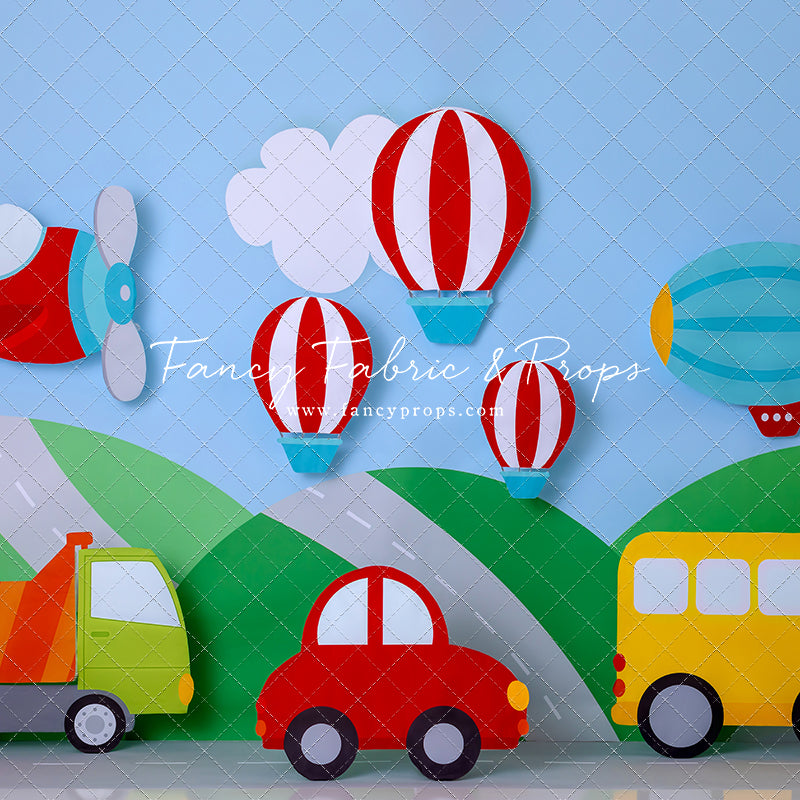 Toot Scootin Roadway – Fancy Fabric & Props