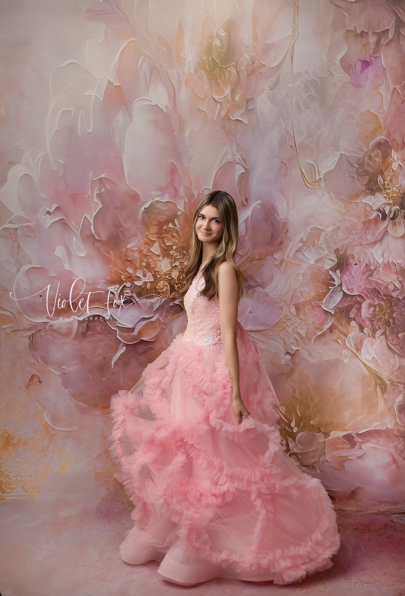 Pastel Flower - With Sweep Option – Fancy Fabric & Props