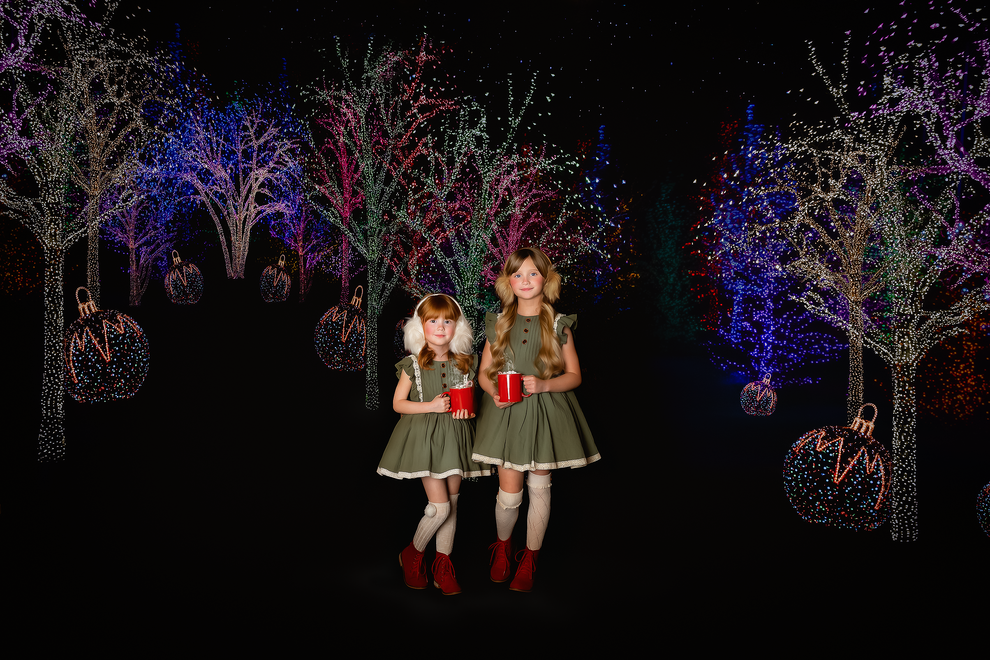 Festive Forest Pathway – Fancy Fabric & Props