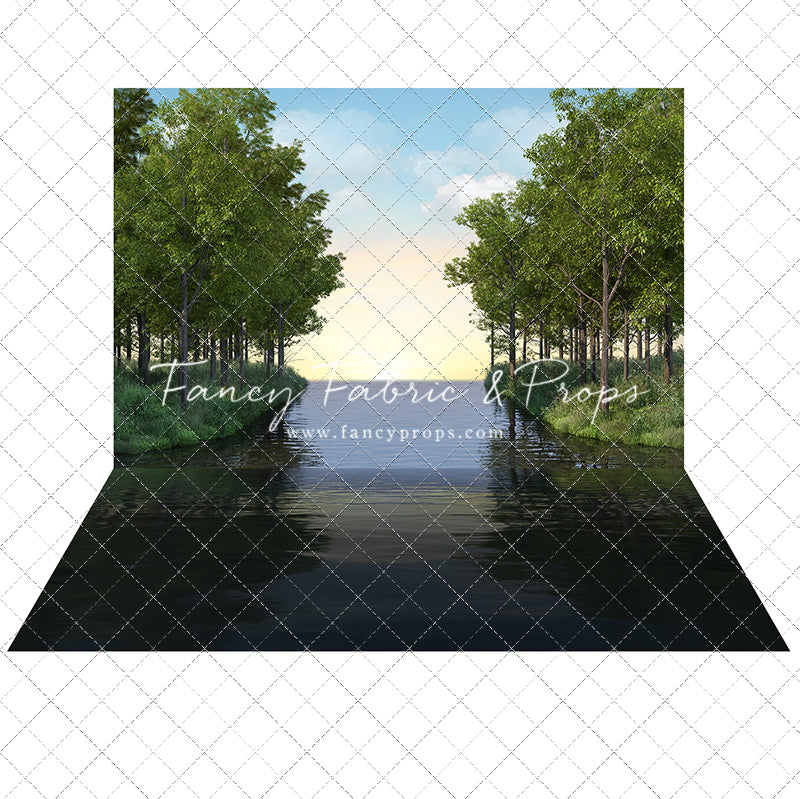 Spring at the Lake 2pc Set – Fancy Fabric & Props
