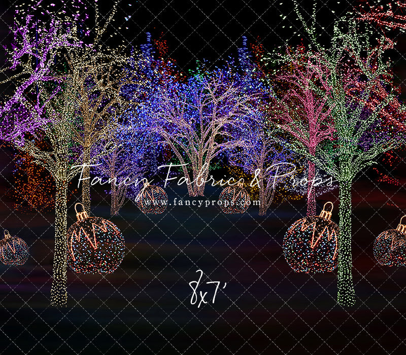 Festive Forest Pathway – Fancy Fabric & Props