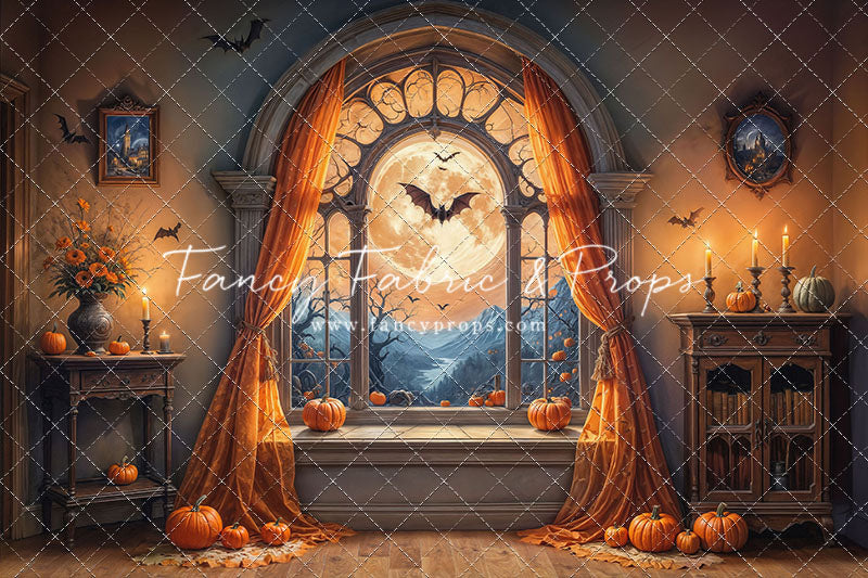 Gothic Moonlit Window - With Sweep Option – Fancy Fabric & Props