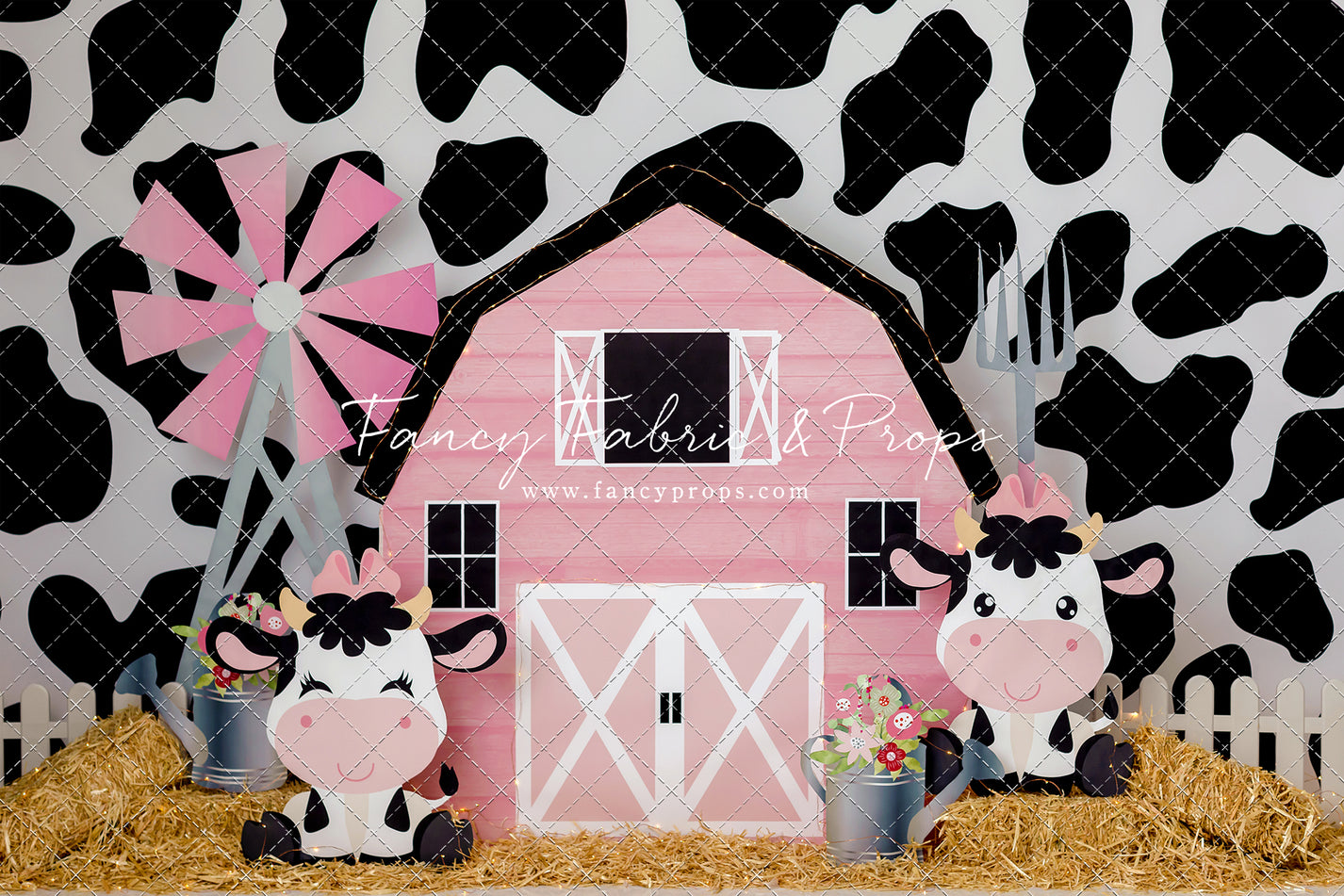 Pink Dairy Farm – Fancy Fabric & Props