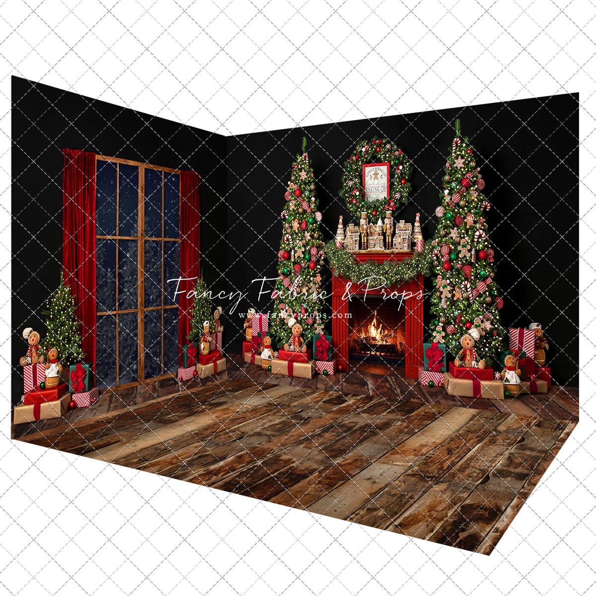 Gingerbread Mantle - Room – Fancy Fabric & Props