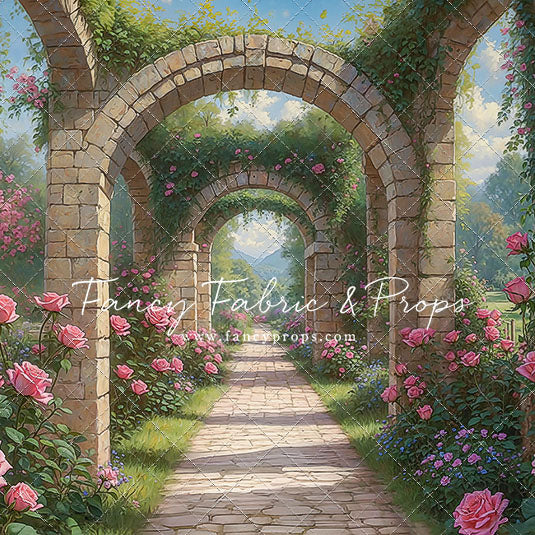 Arcadian Rose Gate - With Sweep Option – Fancy Fabric & Props