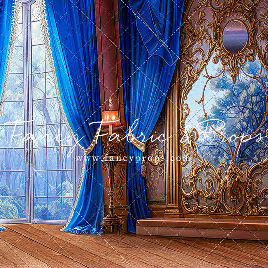 Exquisite Window - Royal - With Sweep Option – Fancy Fabric & Props