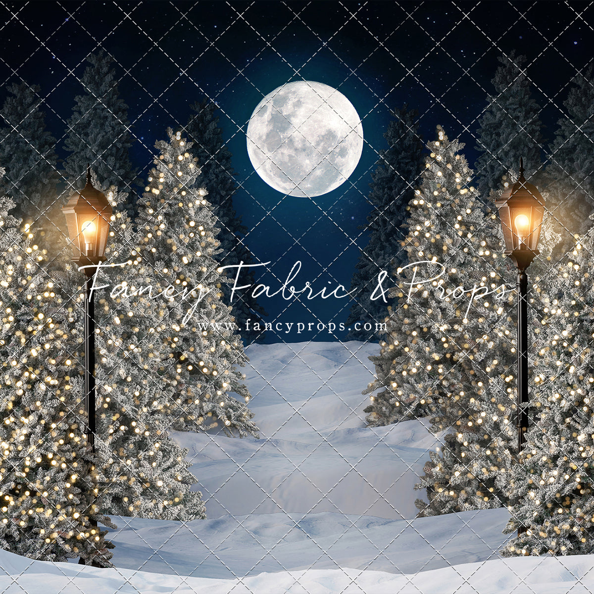Flocked Forest – Fancy Fabric & Props