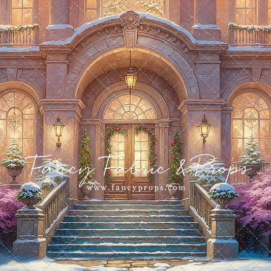 Glistening Snowy Entry - With Sweep Option – Fancy Fabric & Props