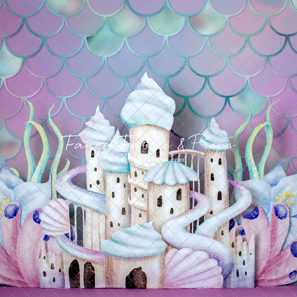 Mermaid Shell Castle – Fancy Fabric & Props
