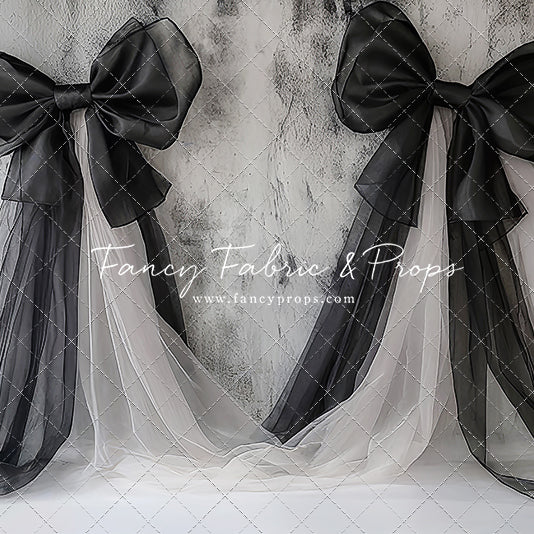Onyx Bow Cascade - With Sweep Option – Fancy Fabric & Props