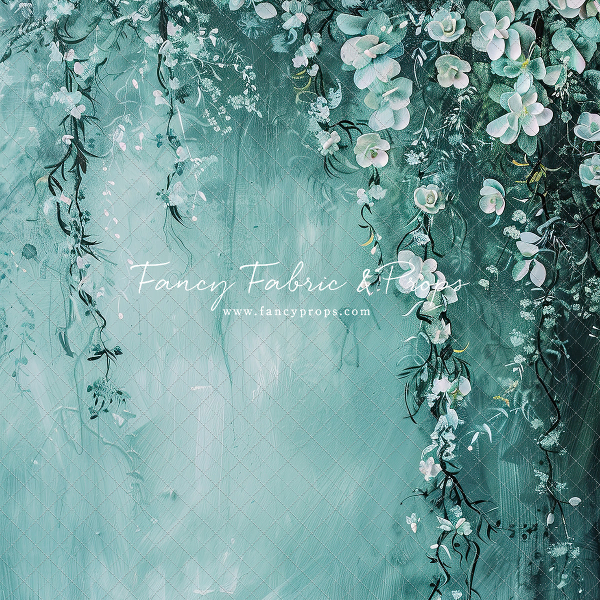 Terrace of Teal – Fancy Fabric & Props