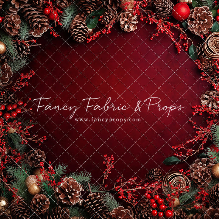 Crimson Christmas Berries - Petite – Fancy Fabric & Props