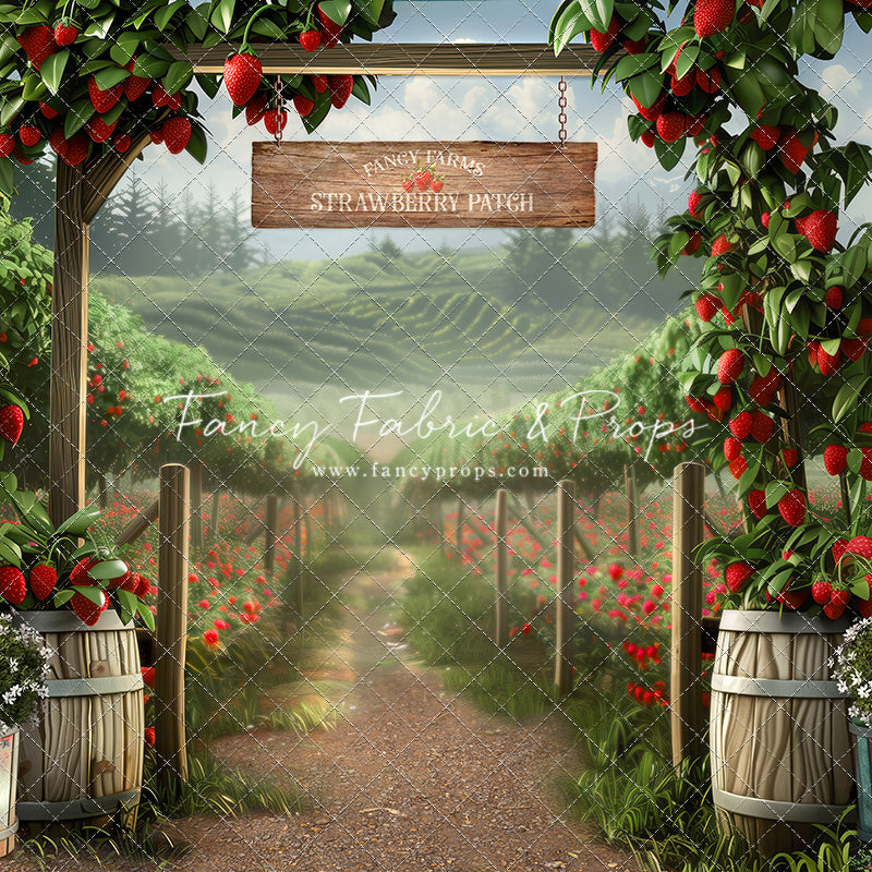 Fancy Farms Strawberry Patch - With Sweep Option – Fancy Fabric & Props