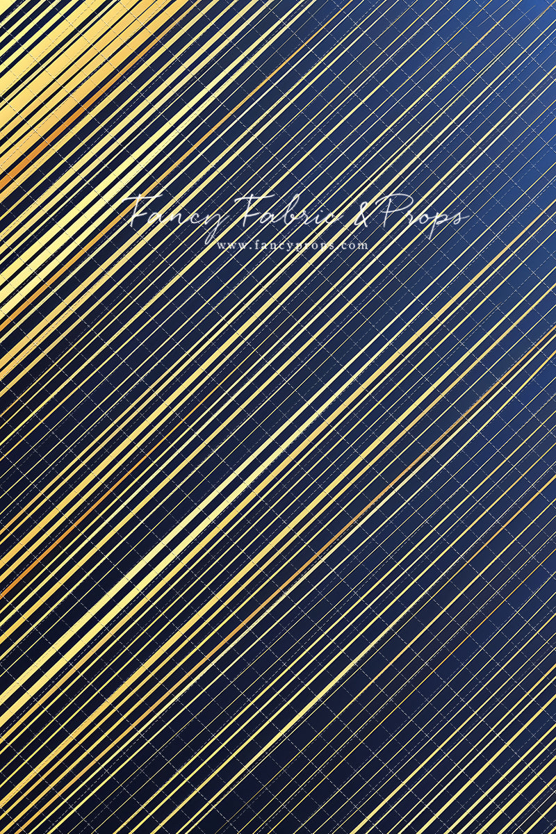 Varsity Blue & Gold – Fancy Fabric & Props