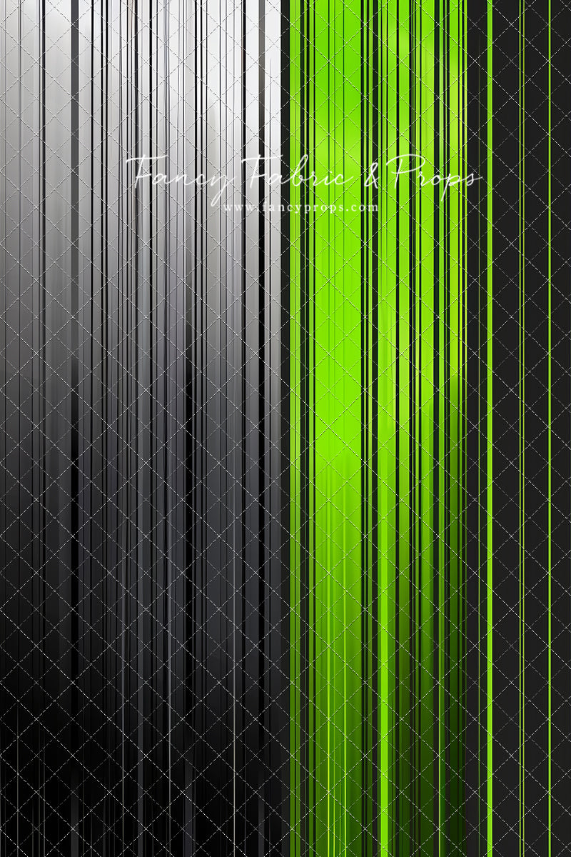 Varsity Green Lines – Fancy Fabric & Props