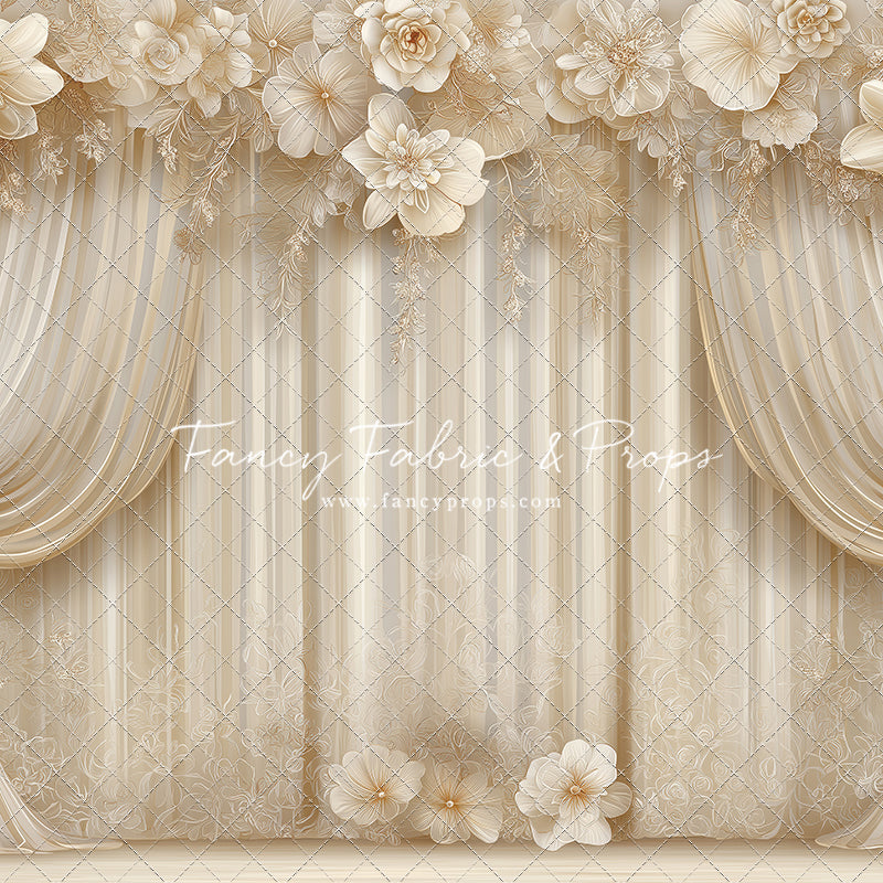 Champagne Blossom Ballroom - With Sweep Option – Fancy Fabric & Props