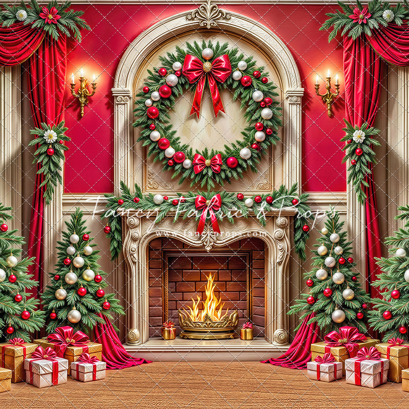 Chestnut & Crimson - with Sweep Option – Fancy Fabric & Props