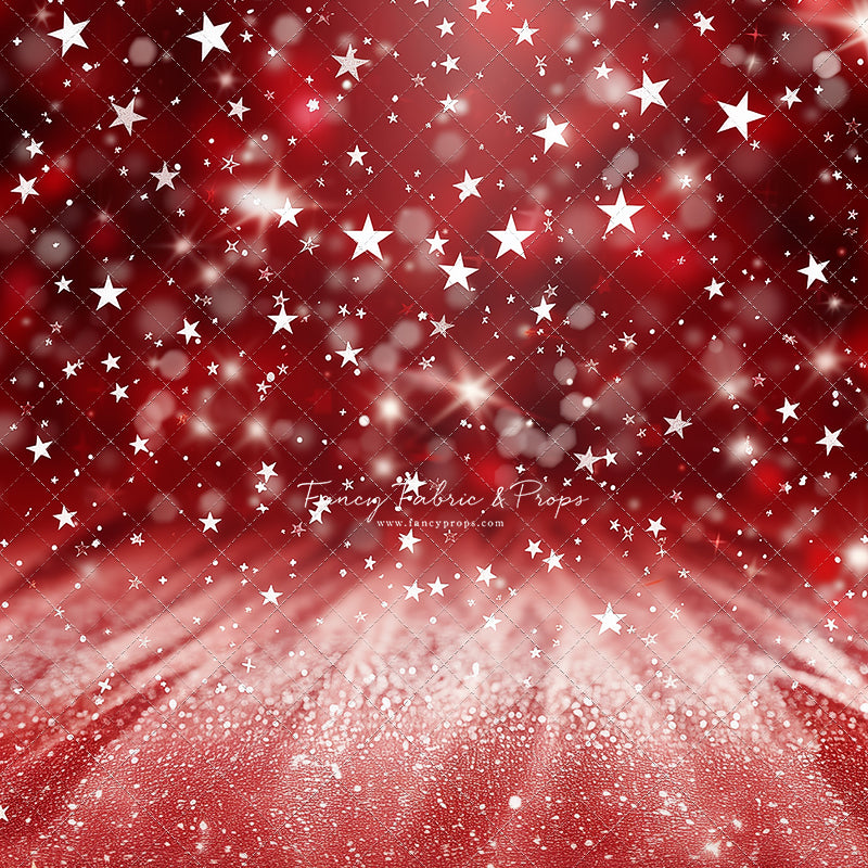 Crimson Stars - Sweep Sizes Only – Fancy Fabric & Props