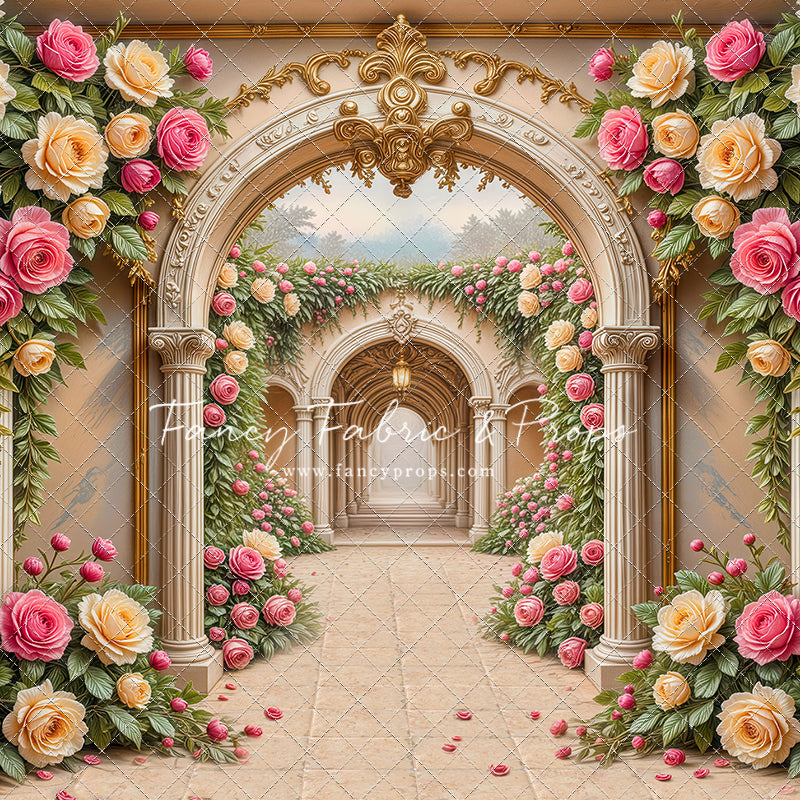 Enchanted Rose Corridor - With Sweep Option – Fancy Fabric & Props