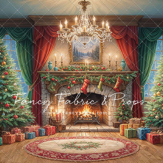 Opulent Yuletide Celebration - With Sweep Option – Fancy Fabric & Props