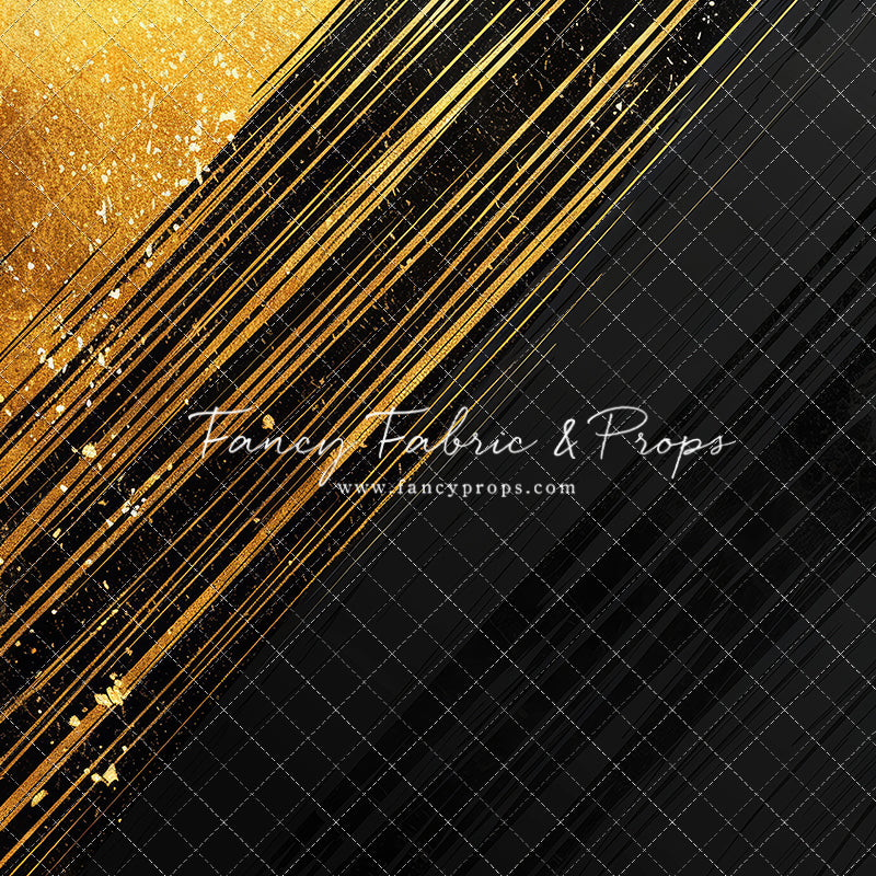 Varsity Black & Gold – Fancy Fabric & Props