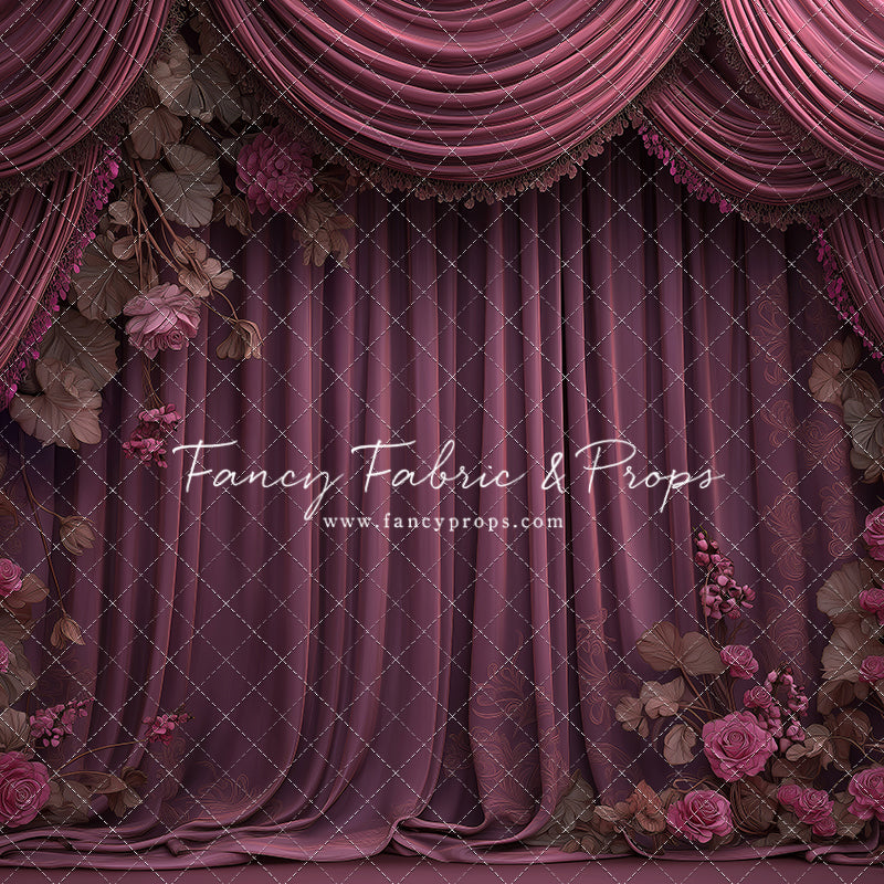 Vintage Plum Romance - With Sweep Option – Fancy Fabric & Props