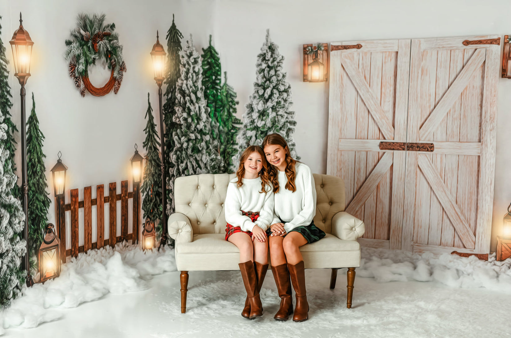 Snowy Holiday Park 2pc Room – Fancy Fabric & Props