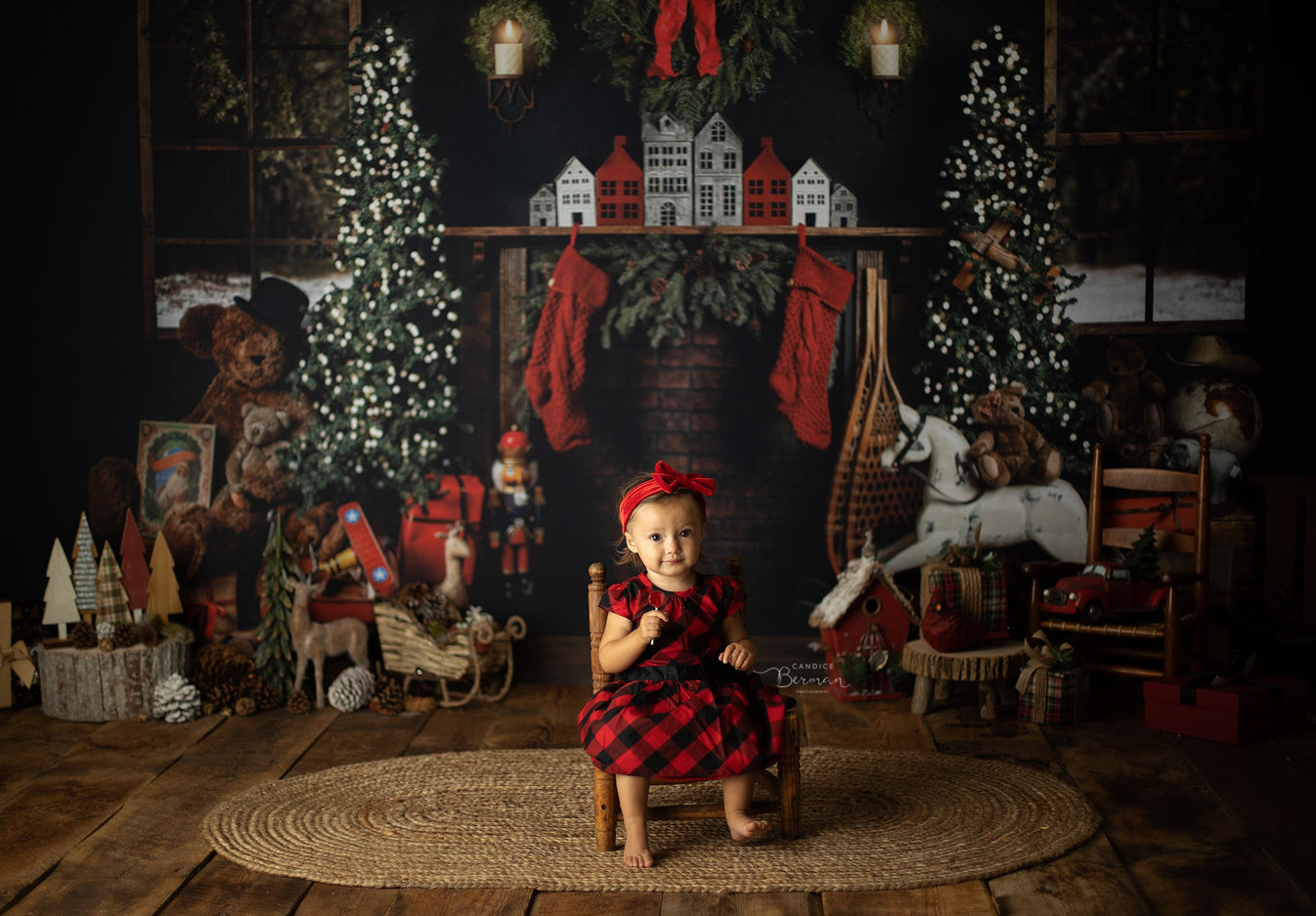 Santa Was Here – Fancy Fabric & Props
