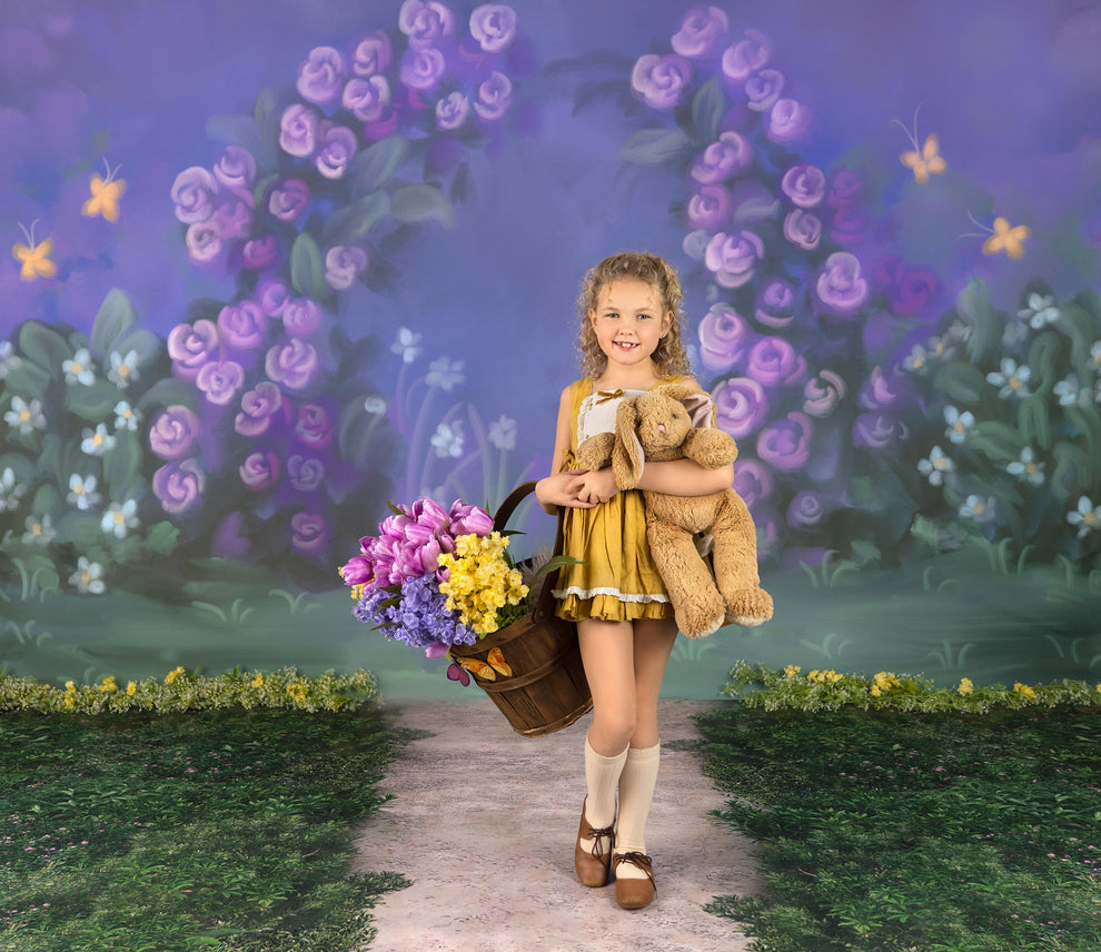 Lavender Rose Garden – Fancy Fabric & Props