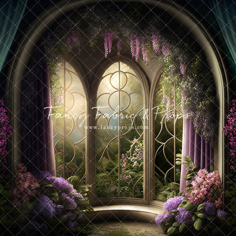 Enchanted Garden View - With Sweep Option – Fancy Fabric & Props