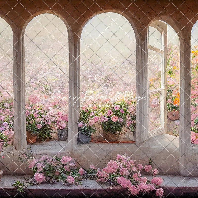 Romantic Villa Window – Fancy Fabric & Props