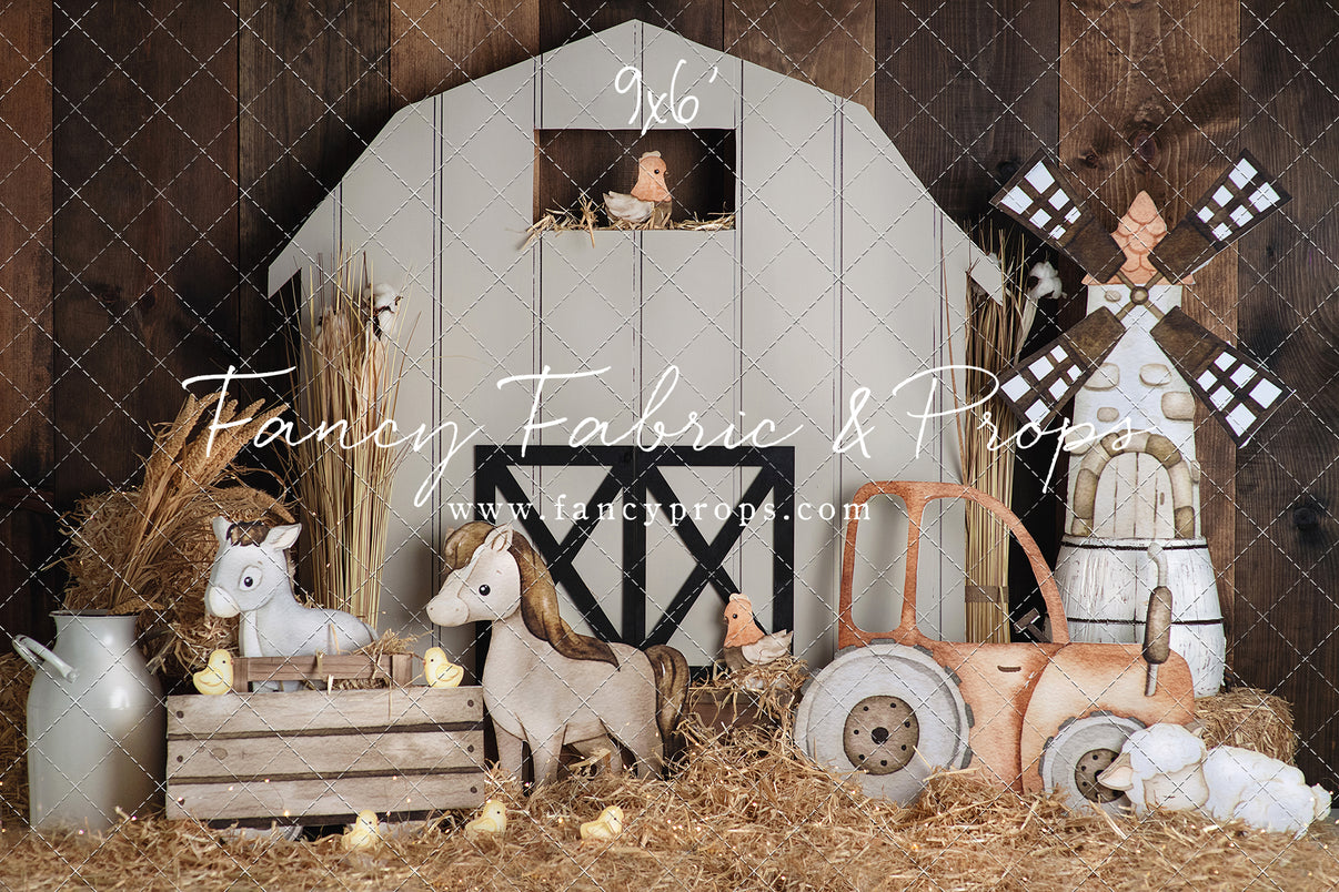 White Barn Farm Days – Fancy Fabric & Props