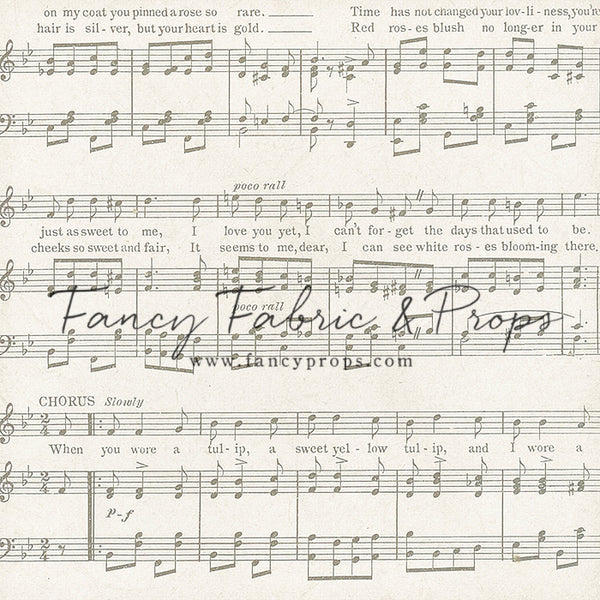 Music Notes – Fancy Fabric & Props