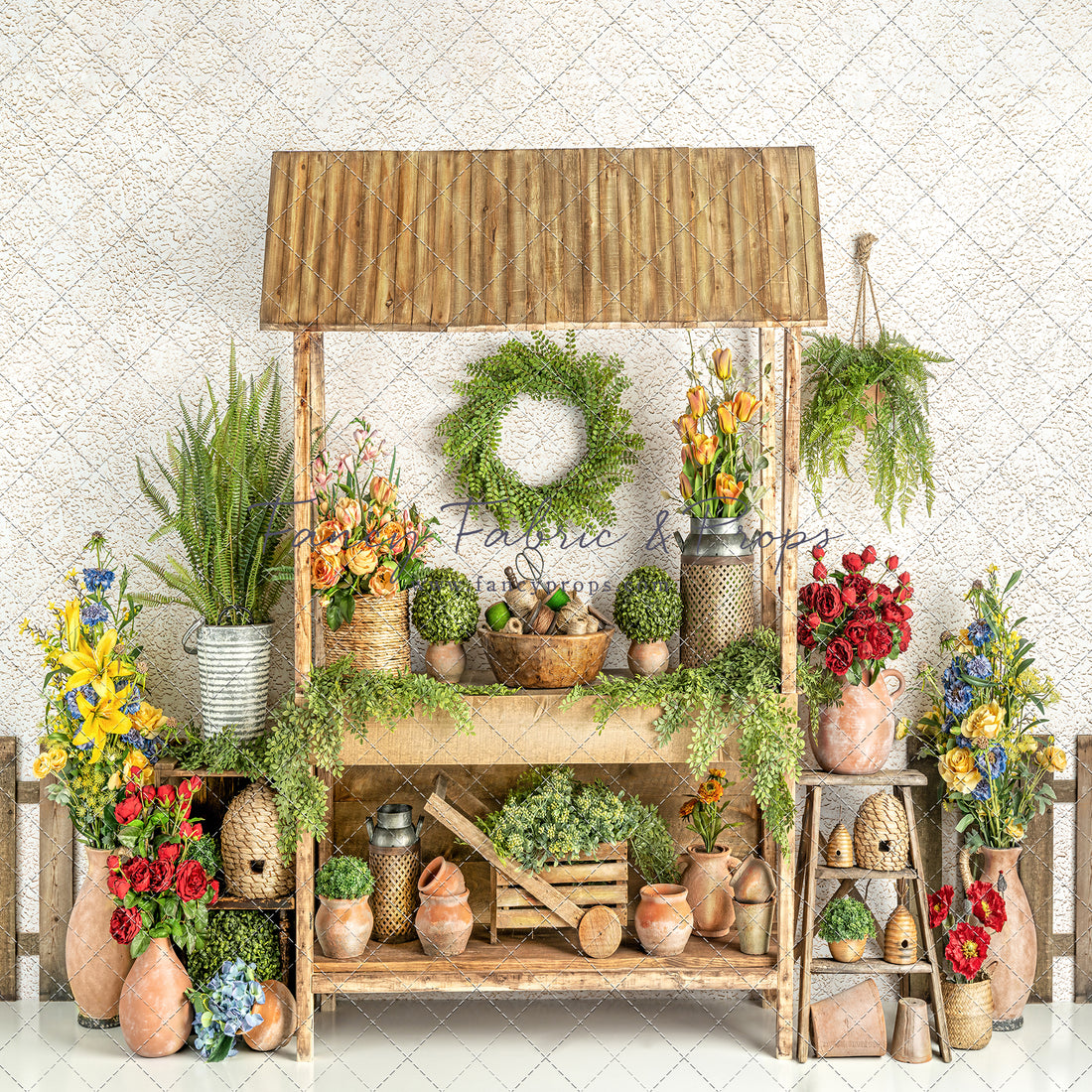 Pottery & Plants – Fancy Fabric & Props