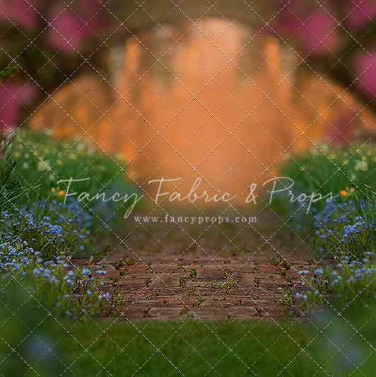 Pretty Spring Path – Fancy Fabric & Props