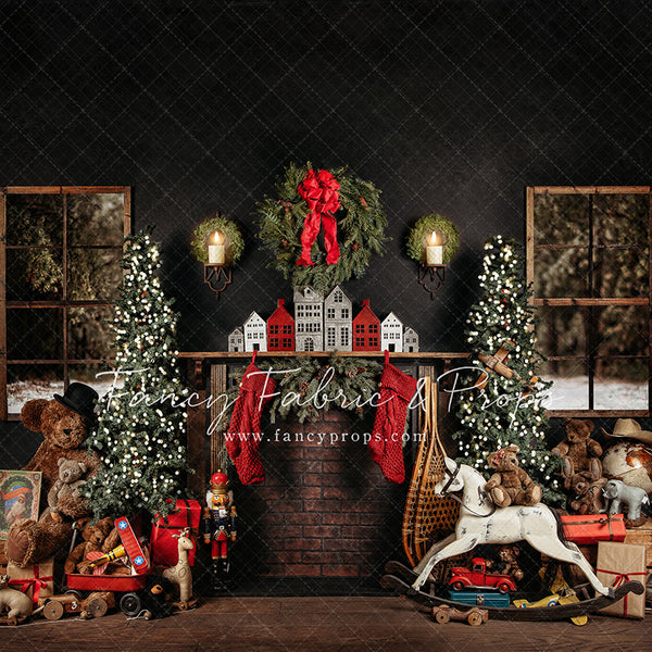 Santa Was Here – Fancy Fabric & Props