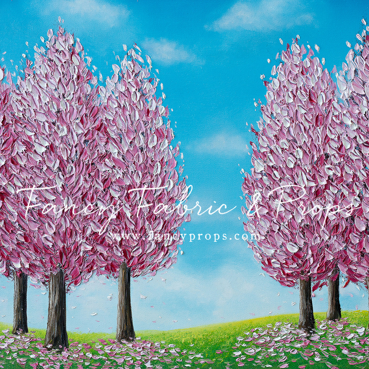 Spring Trees – Fancy Fabric & Props