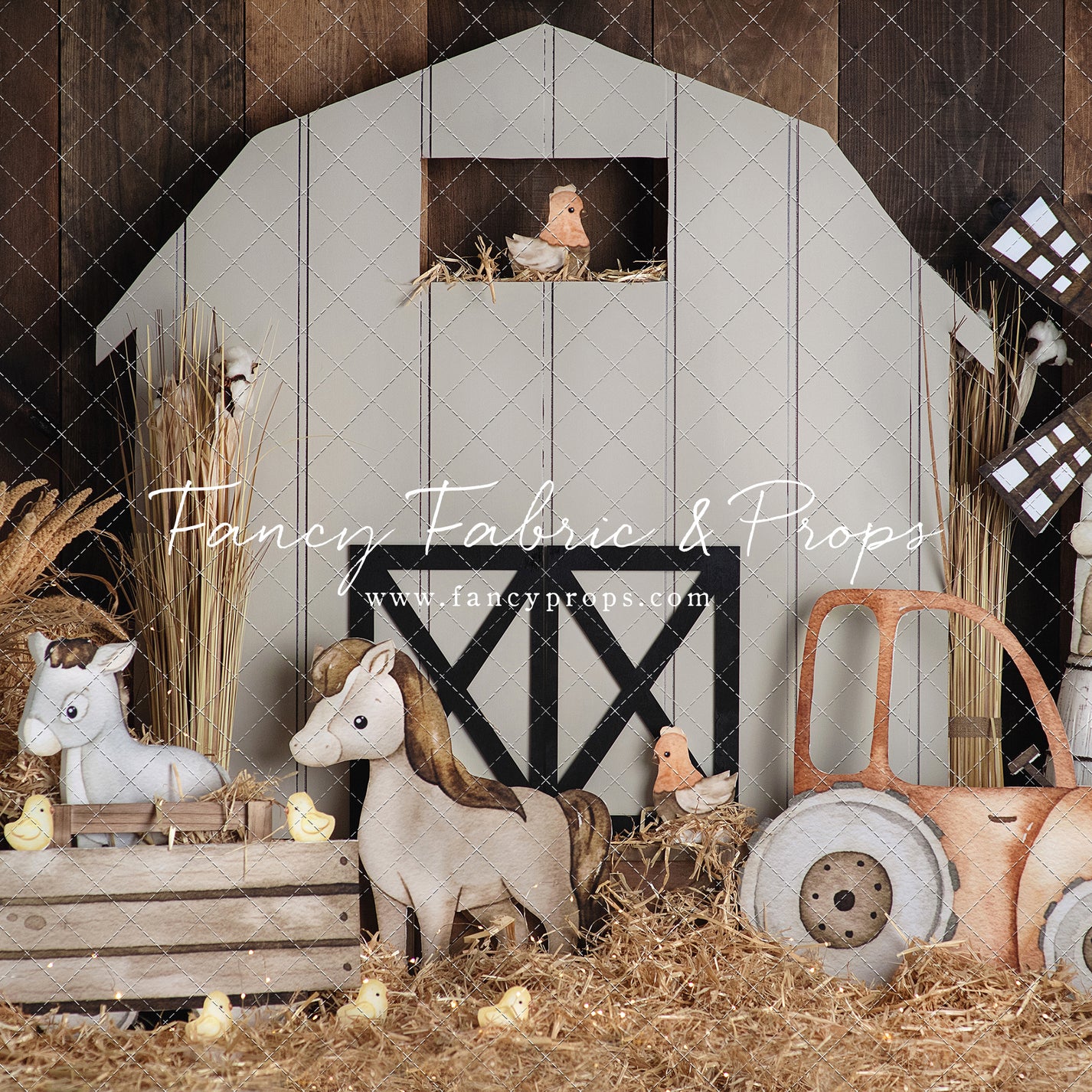 White Barn Farm Days – Fancy Fabric & Props
