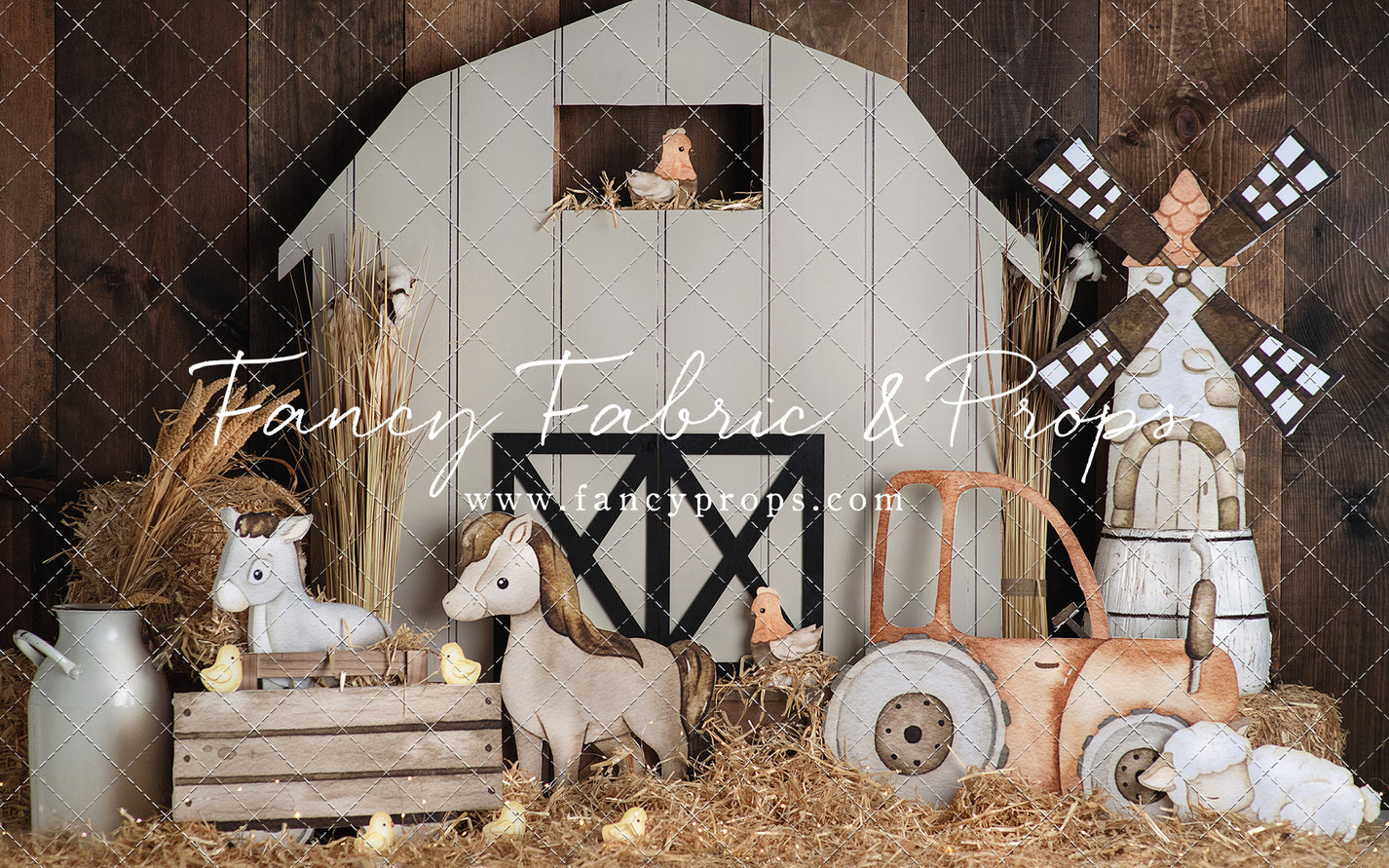 White Barn Farm Days – Fancy Fabric & Props